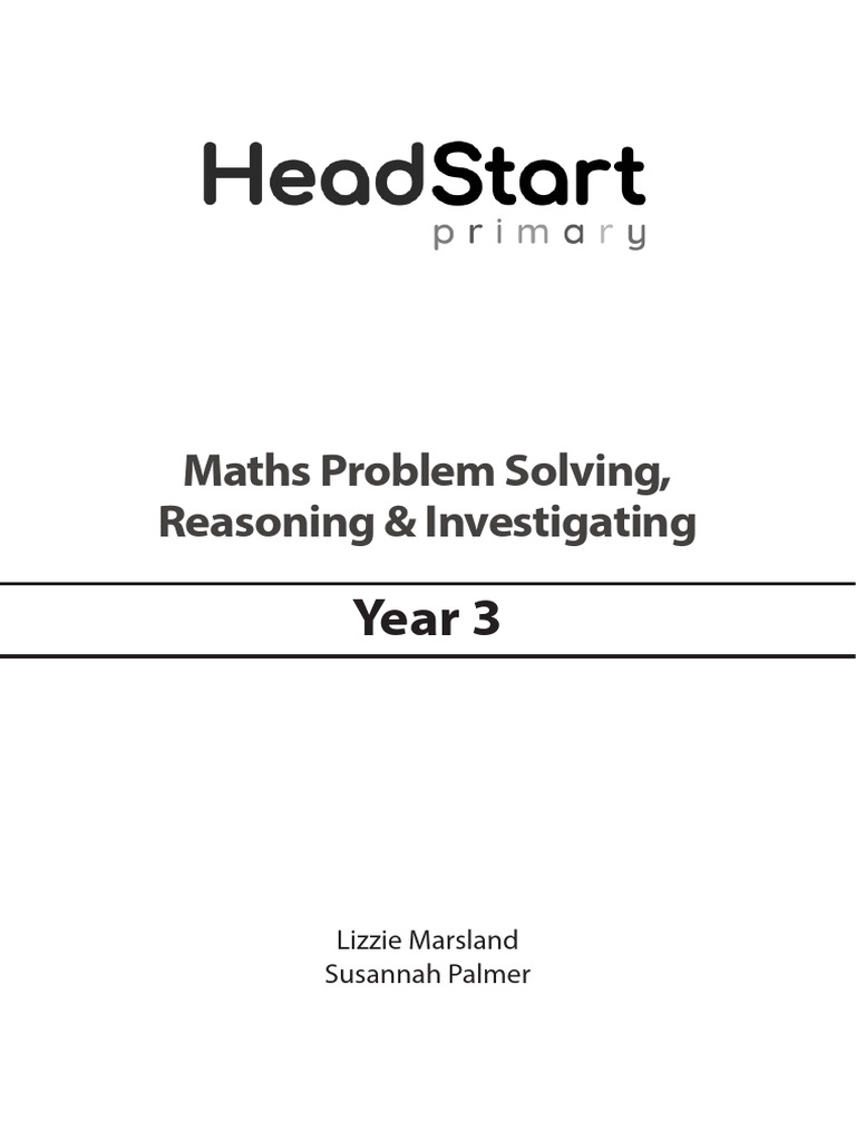 Y3 Maths Problem Solving, Reasoning and Investigating | PDF ...