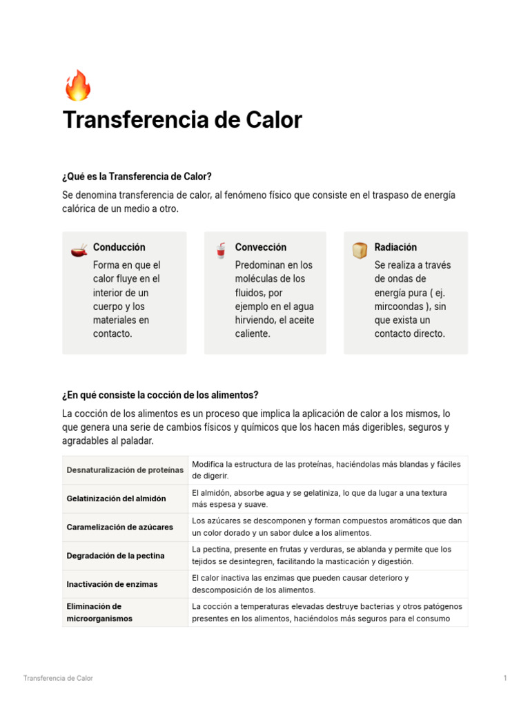 Transferencia de Calor | PDF | Cocinando | Convección