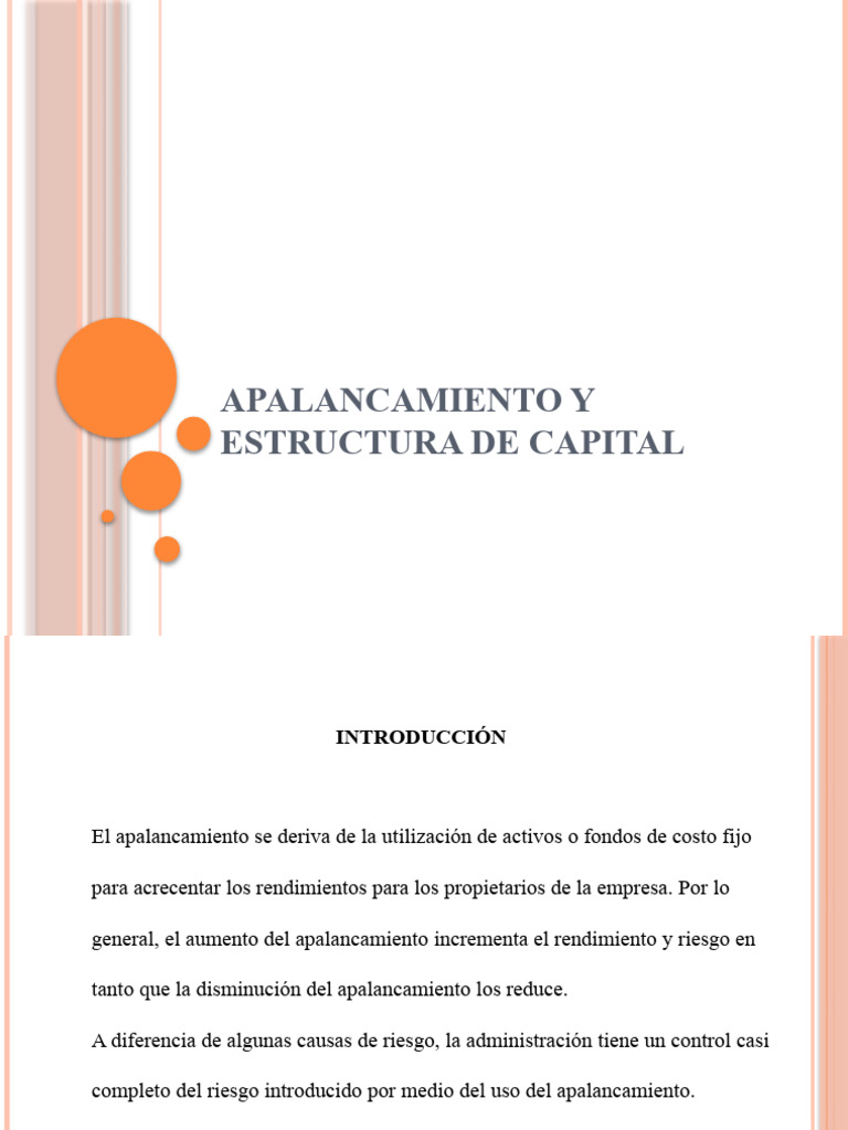 Apalancamiento Ok | PDF | Apalancamiento (Finanzas) | Business