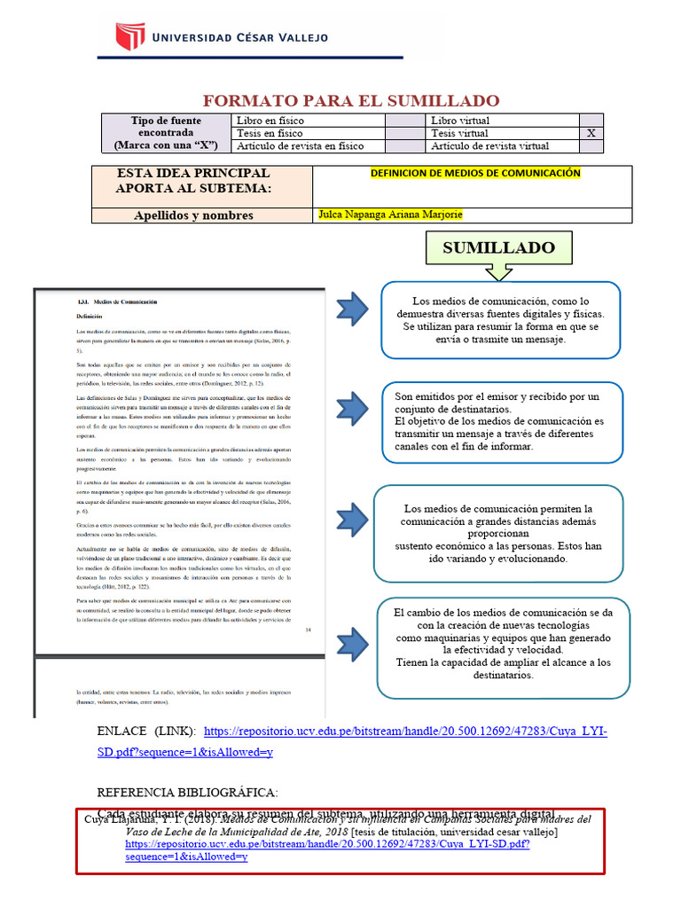 Formato Para Sumillado (1) | Descargar gratis PDF | Medios de ...