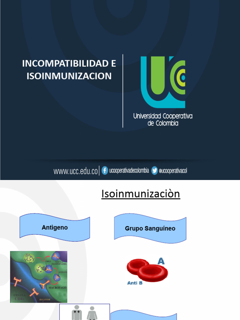 Incompatibilidad e Isoinmunizacion | PDF | Tipo de sangre | Sangre