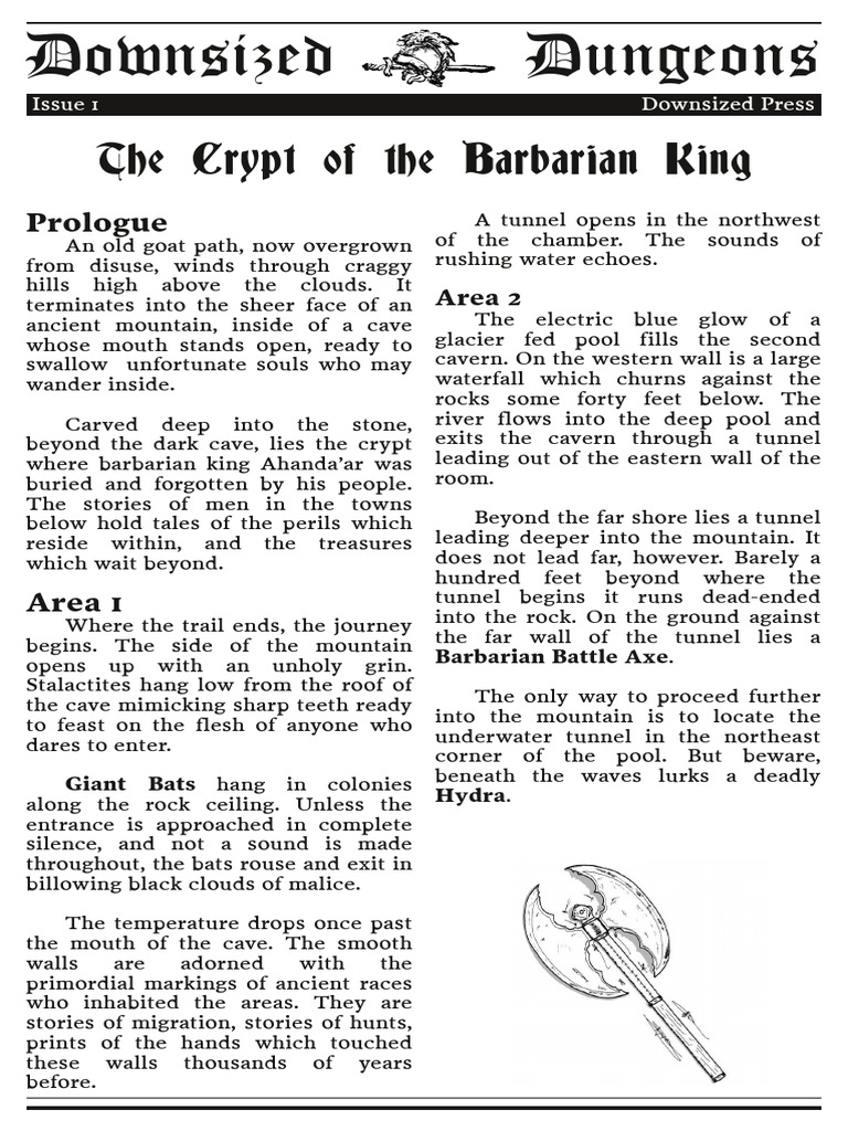 Crypt of the Barbarian King | PDF