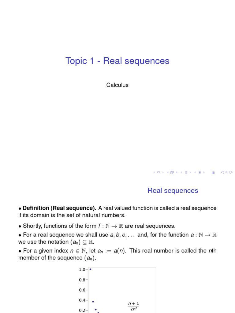 Calculus Topic1 | PDF | Sequence | Function (Mathematics)