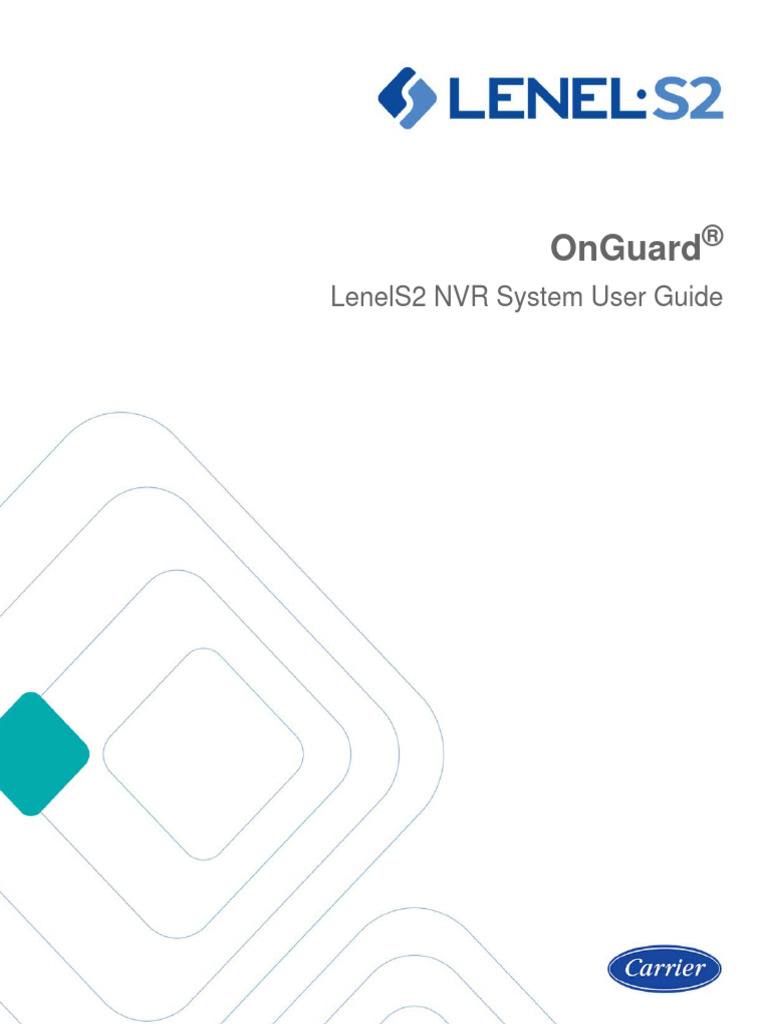 LNVR 7.8 Userguides Lenel NVR 7.8 (+7.8.197.34) System User Guide | PDF ...
