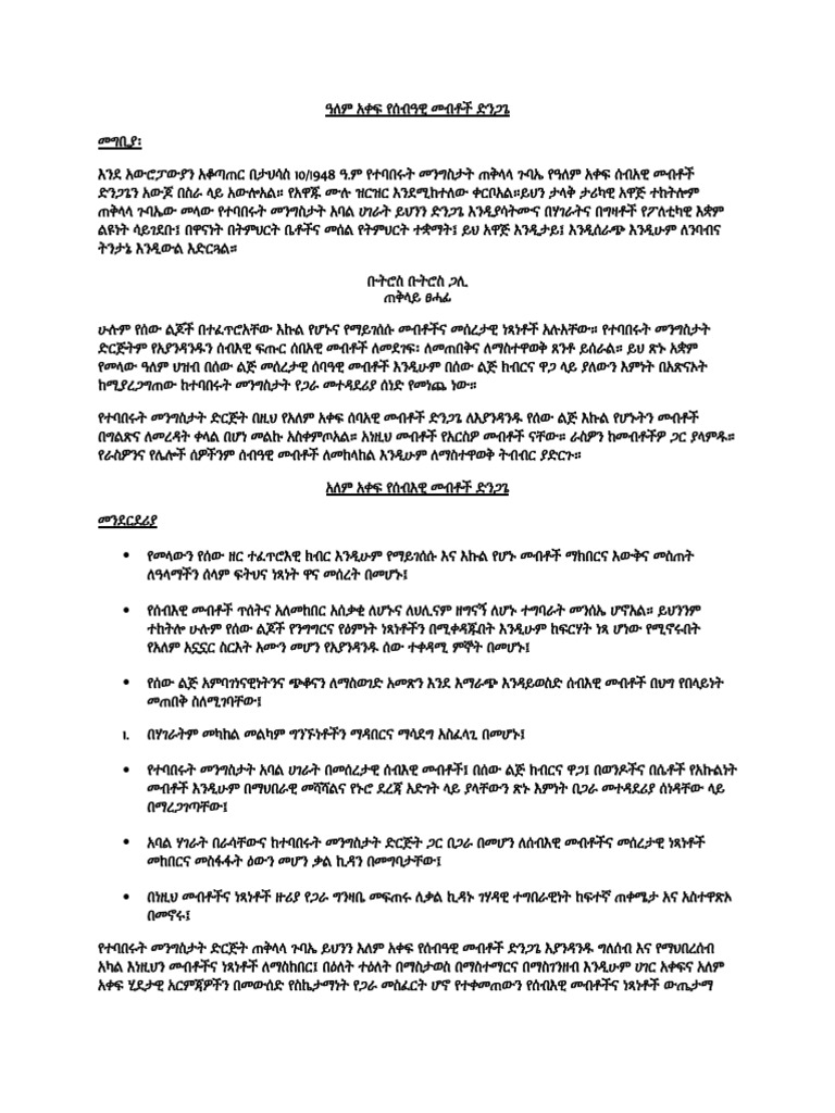 Universal Declaration of Human Rights Final | PDF