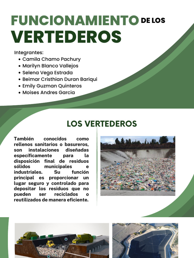 Funcionamiento de los Vertederos de Basura | PDF | Vertedero | Residuos