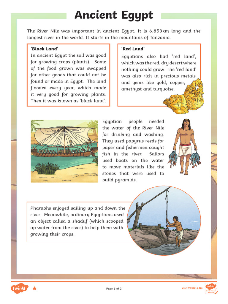 Importance of the Nile in Ancient Egypt | PDF
