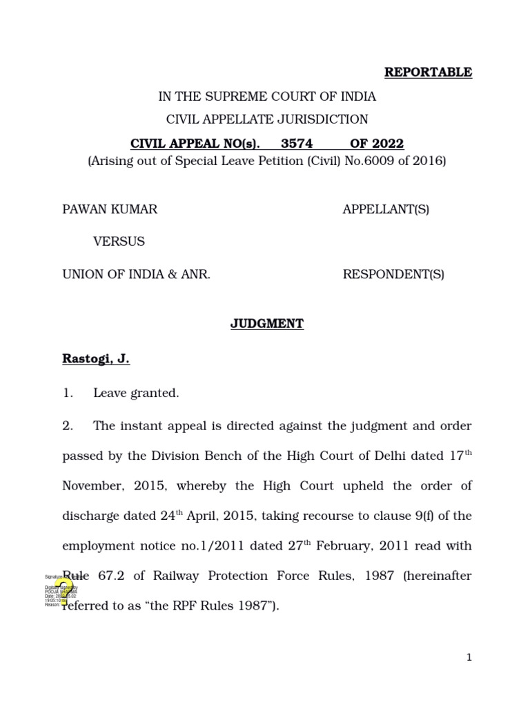 Pawan Kumar | PDF | Appeal | Judgment (Law)