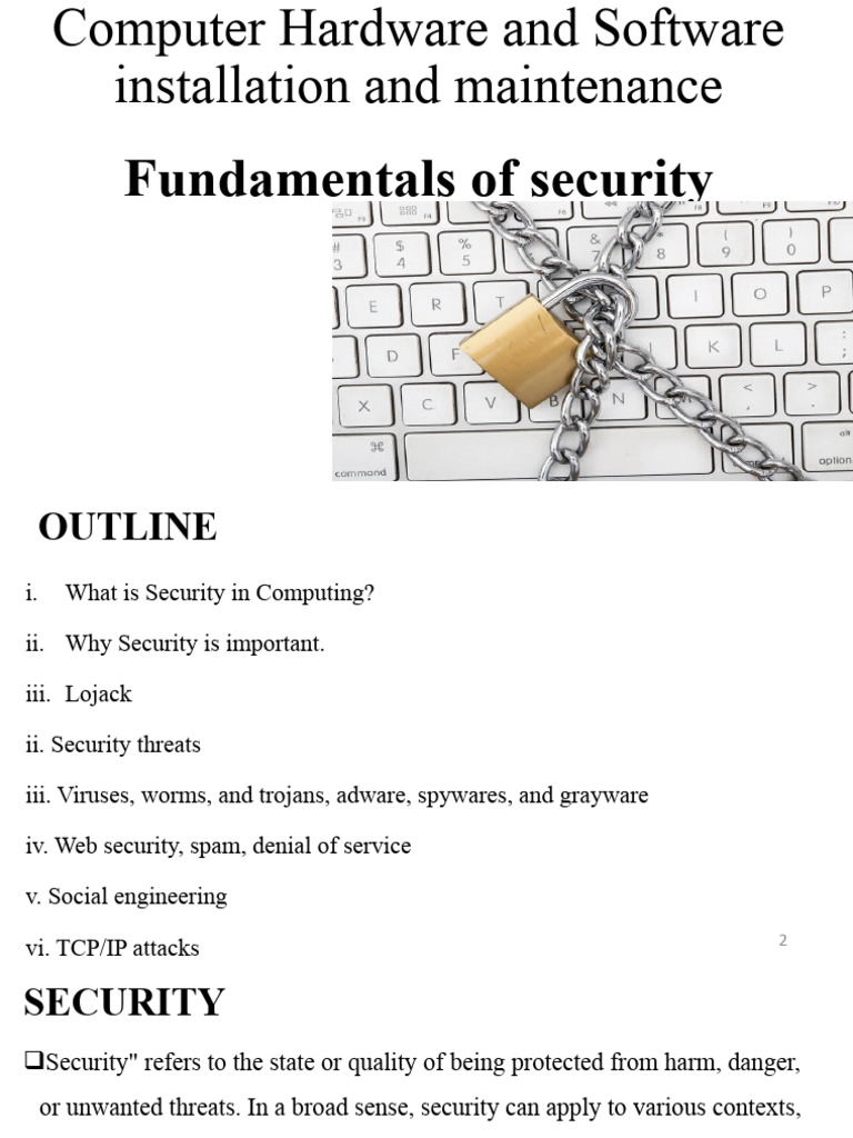 Fundamentals of Secutity | PDF | Security | Computer Security