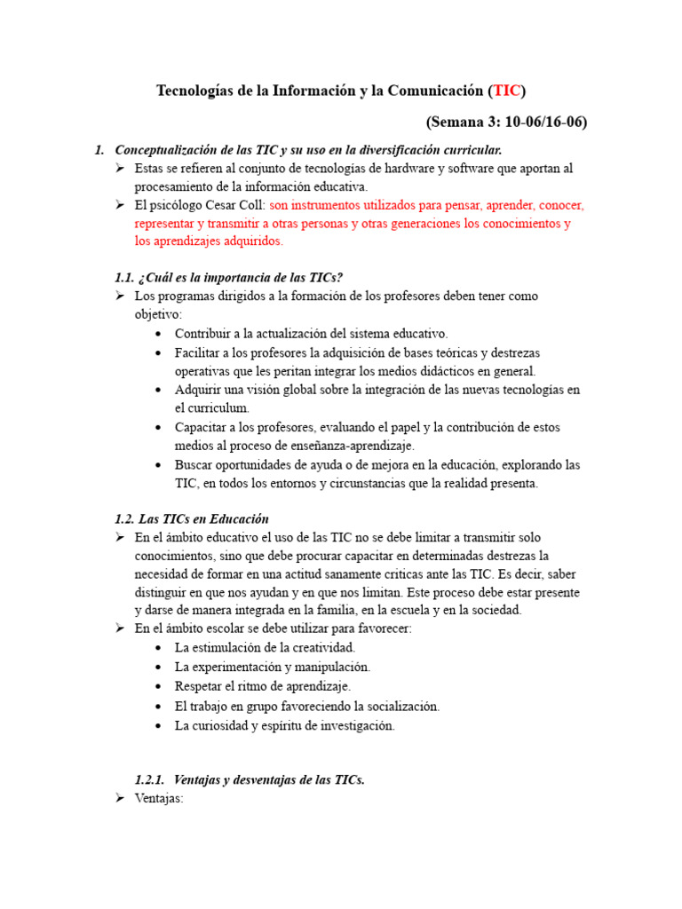 RESUMEN UNIDAD 2 (Semana 3-4) | PDF | Aprendizaje | Tecnología de ...