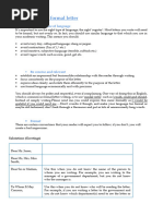 Guide to Writing Formal Letters | PDF | Writing | Linguistics