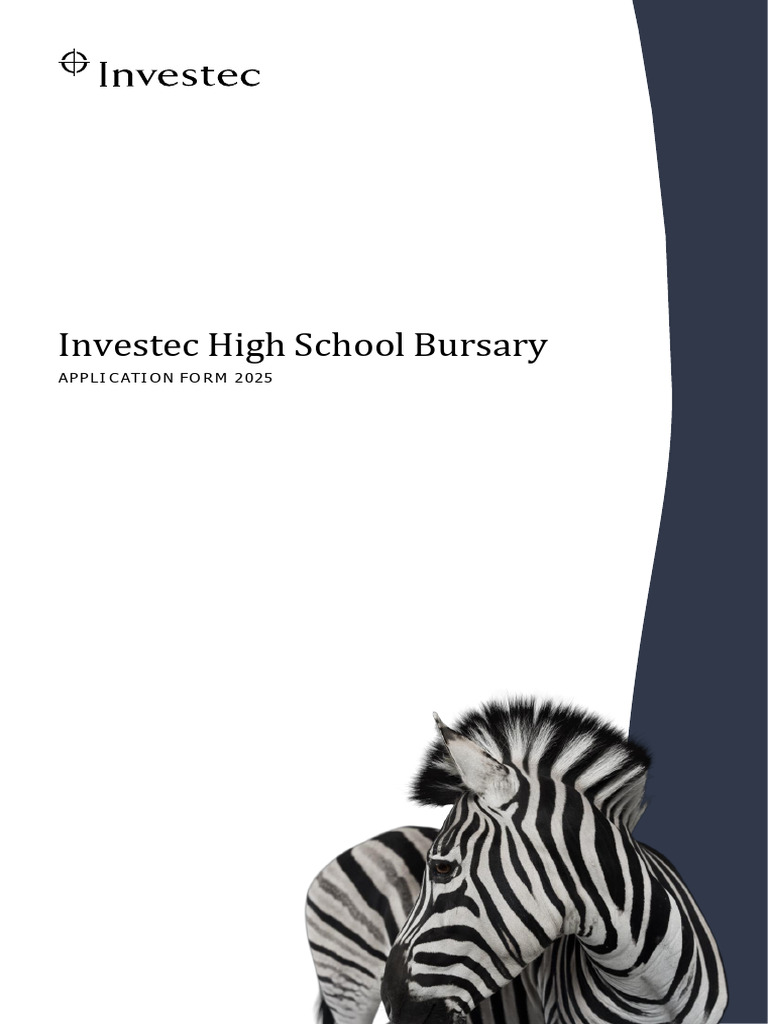 High School Bursary Application Form 2025 | Download Free PDF | Salary | Information