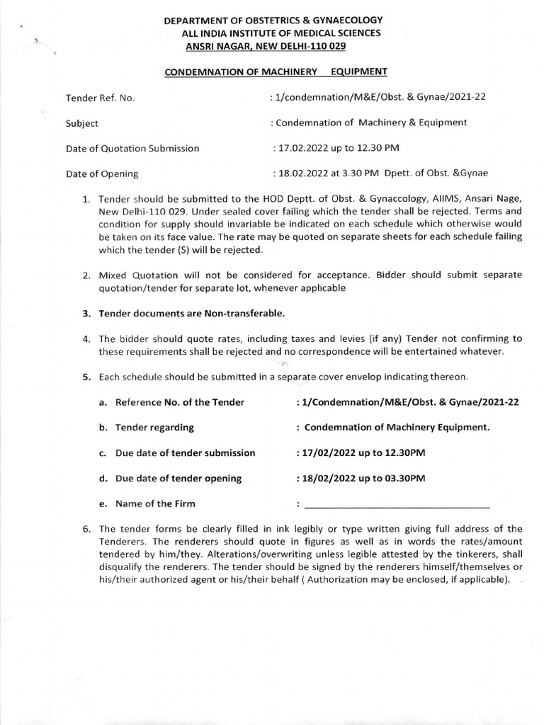 Letter of Condemnation Sample | PDF