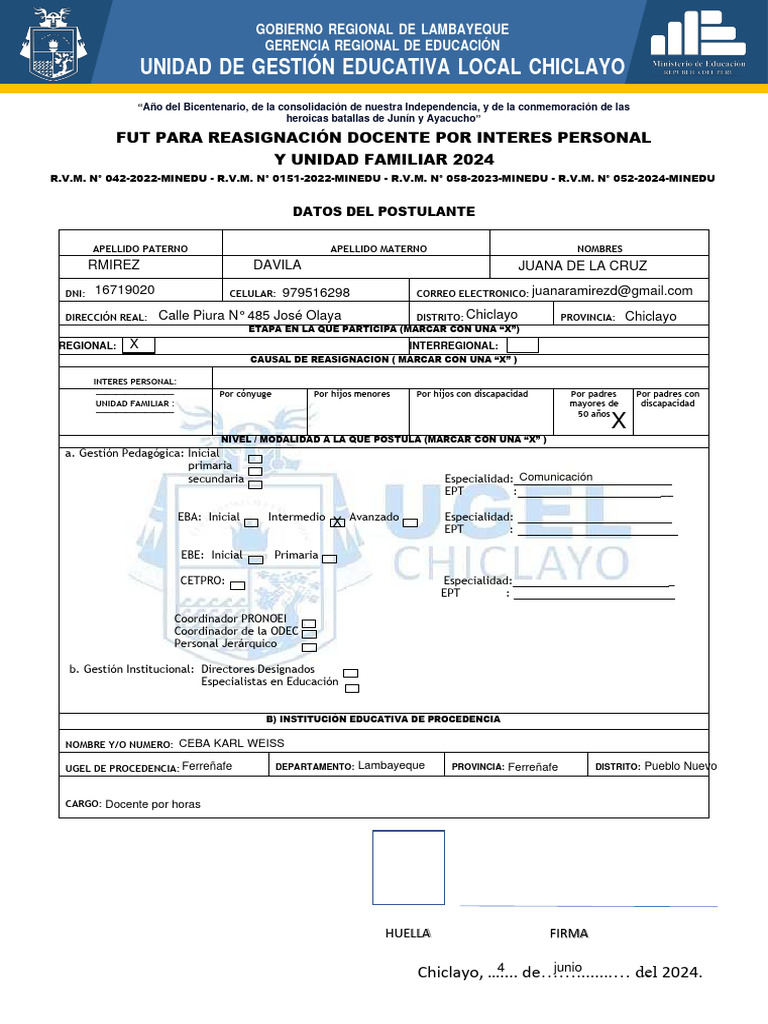 1 Fut Reasignación 2024 | PDF