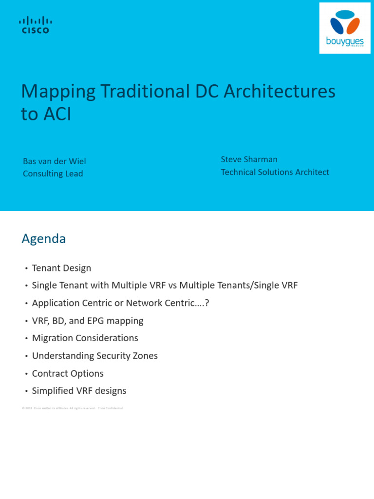02-Legacy Network Design To ACI Migration (Bas - Steve Sharman) | PDF ...