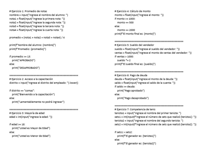 Ejercicios semana 12 logica | PDF