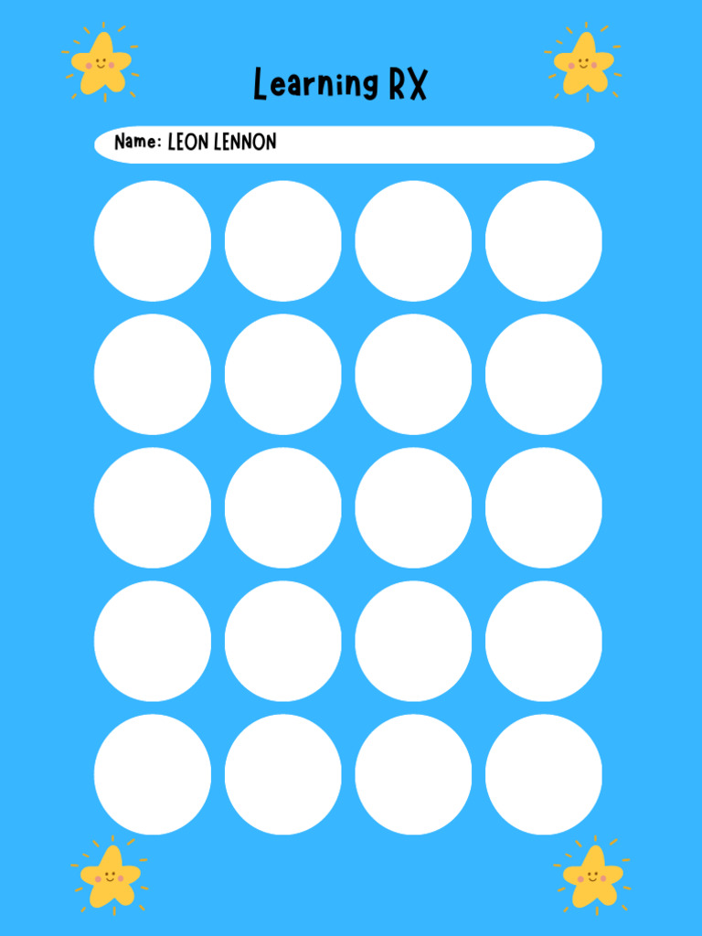 Yellow Stickers Class Reward Chart | PDF | Language Arts & Discipline ...