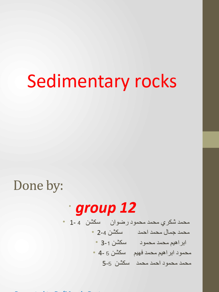 Sedimentary | PDF | Sedimentary Rock | Clastic Rock