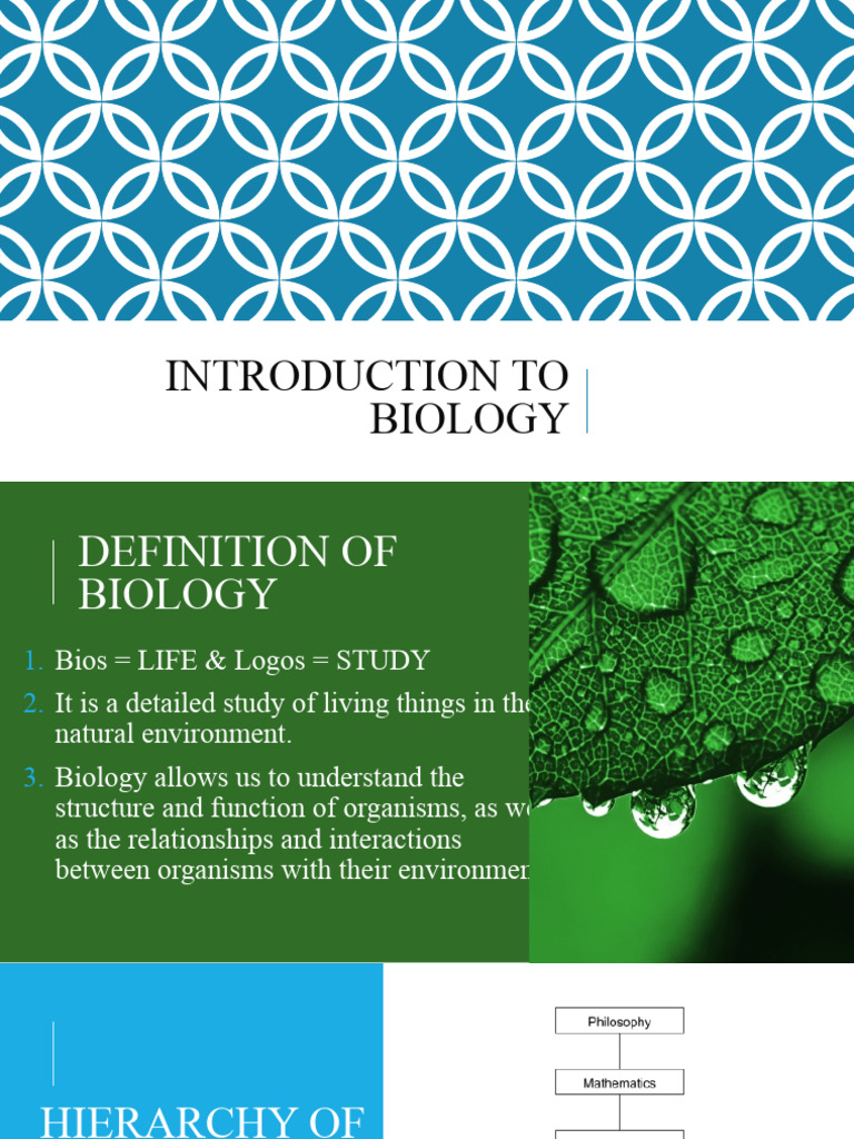 Introduction to Biology 2024 | Download Free PDF | Medicine | Biology
