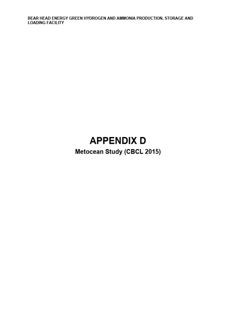 Bhe Ea Registration Appendix D | PDF | Storm Surge | Sea Level Rise
