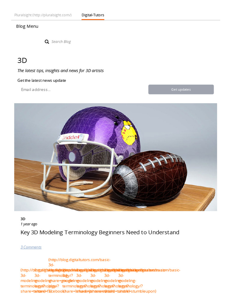 Key 3D Modeling Terminology You Need To Master | PDF | 3 D Computer ...