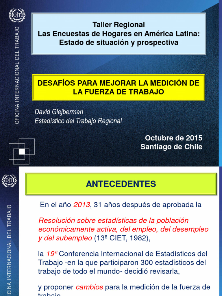 Taller Trabajo OIT | PDF | Desempleo | Empleo