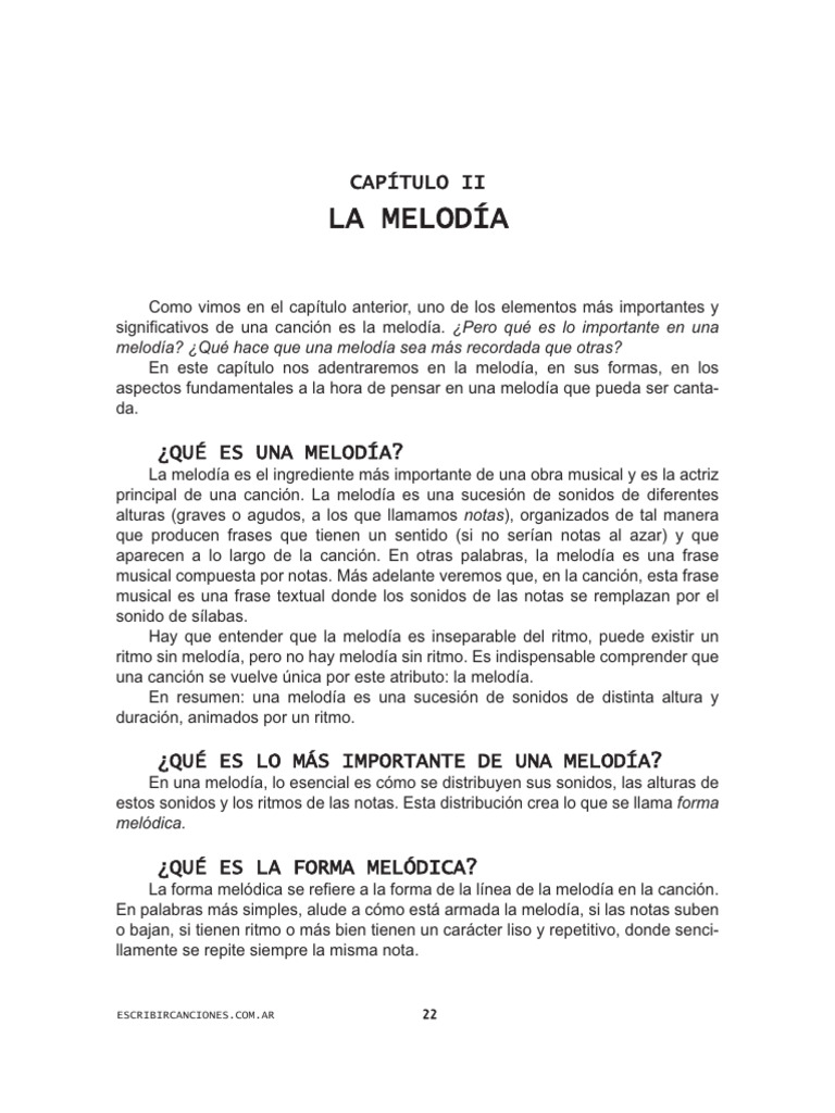 La Melodia | PDF | Melodía | Ritmo