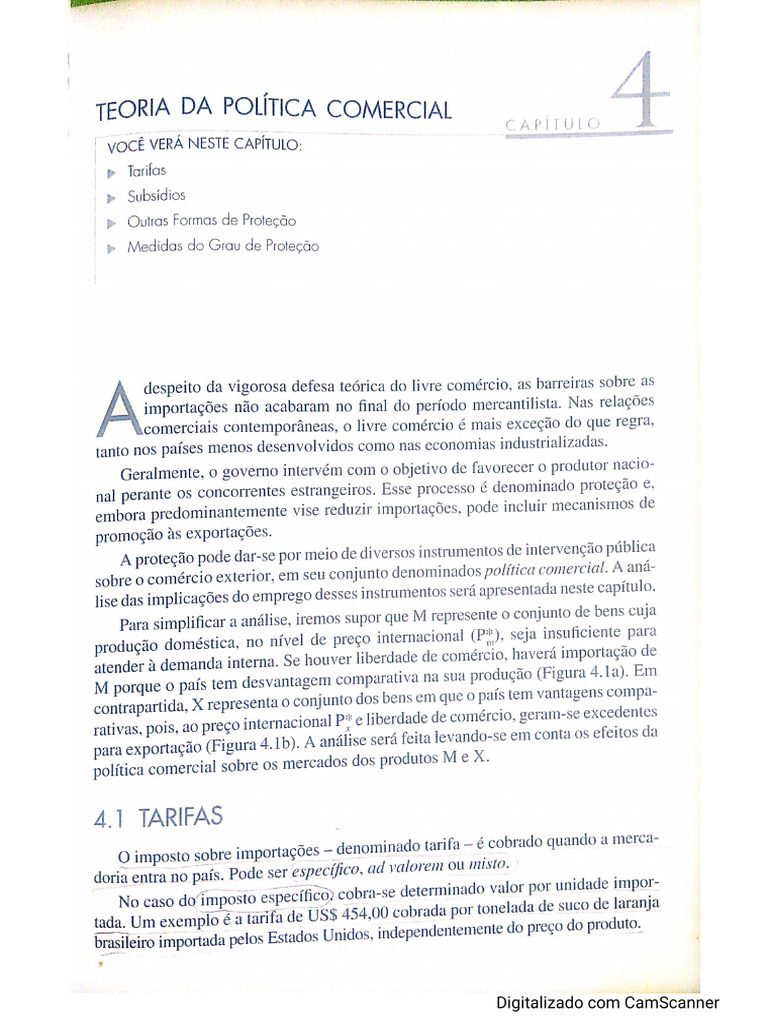 Cap4-Teoria Da Politica Comercial | PDF