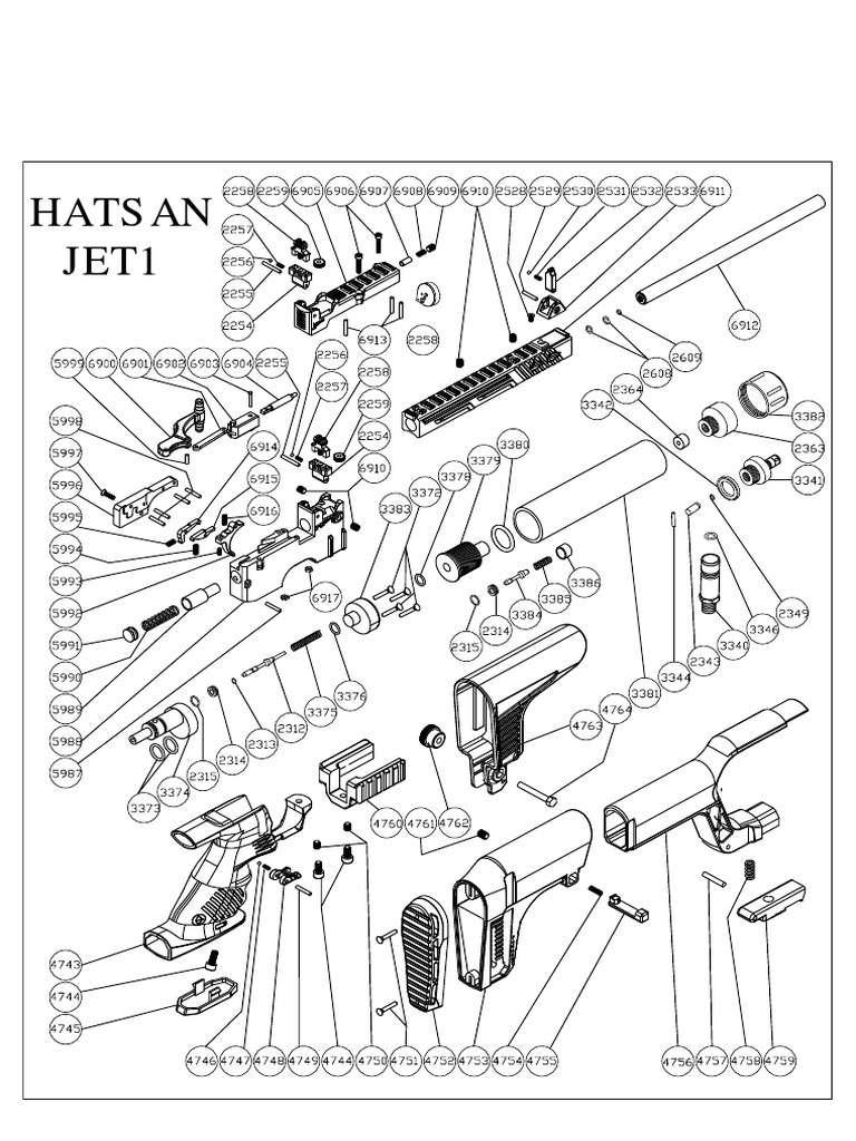 Hatsan Jet1 Diagram | PDF
