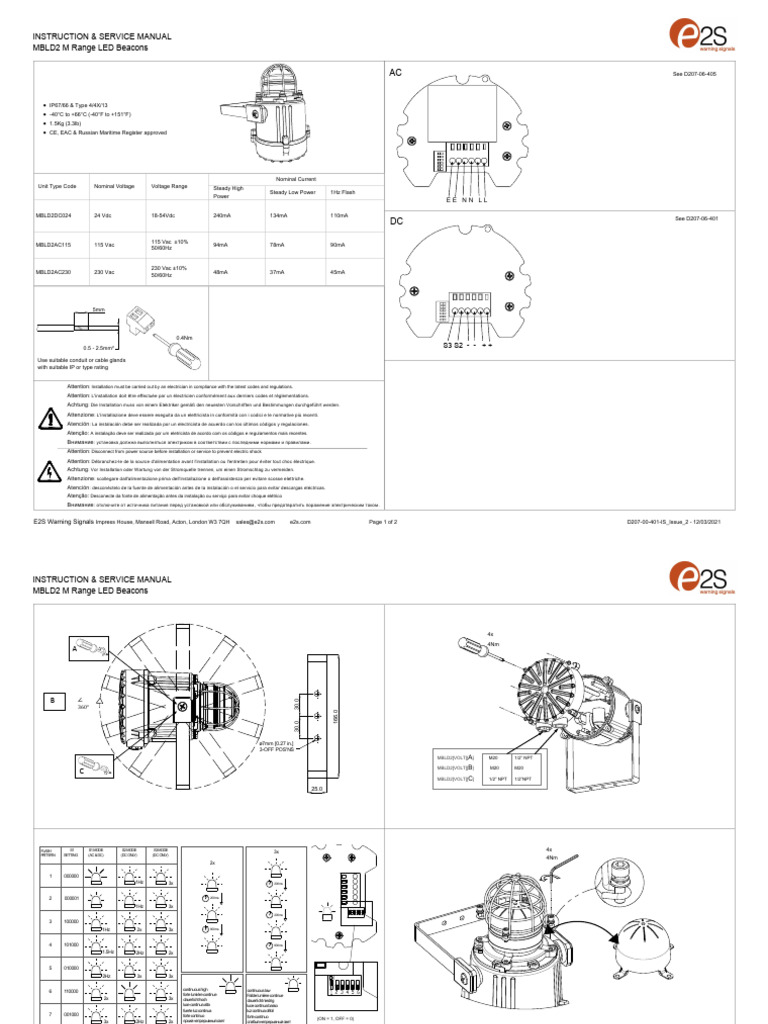 Beacon Installation Instructions | PDF | Electricity | Electrical ...