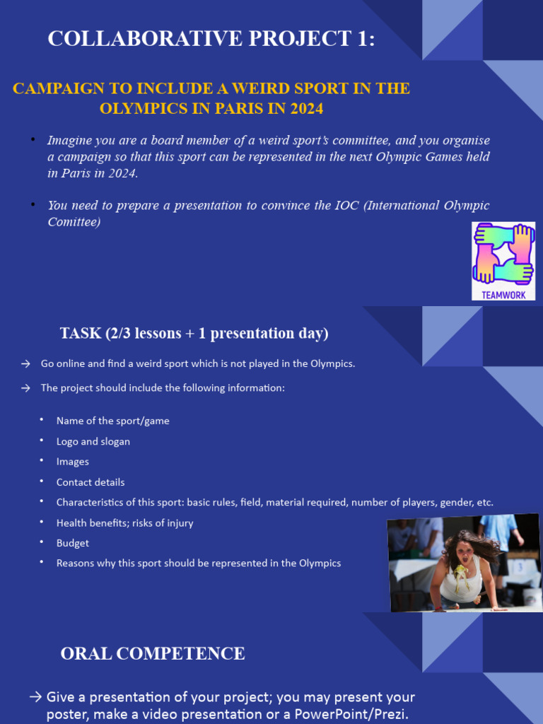 Collaborative Project-A Weird Sport b1 | PDF | Grammar | Communication