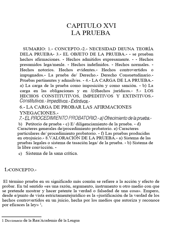 la prueba | PDF | Evidencia (ley) | Ley procesal