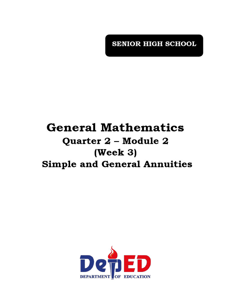 2 - Q2 Gen Math | PDF | Interest | Present Value