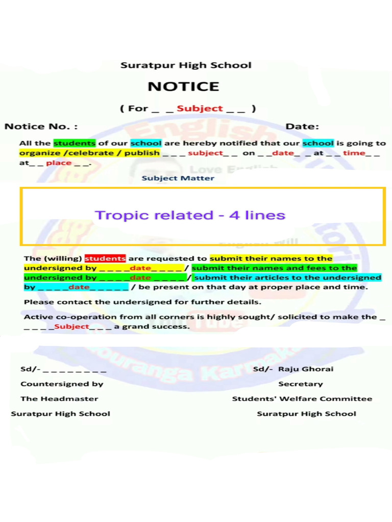 Notice Writing Format - 100%sure Success | PDF