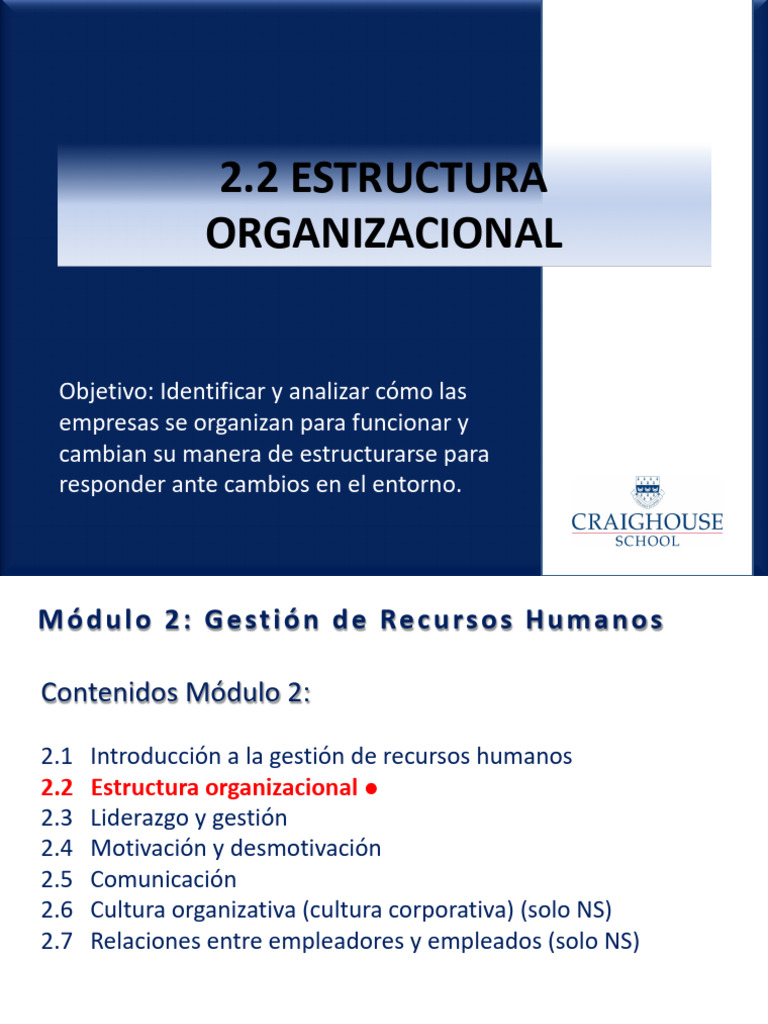 UD2.2_ESTRUCTURA ORGANIZACIONAL | PDF | Burocracia | Business