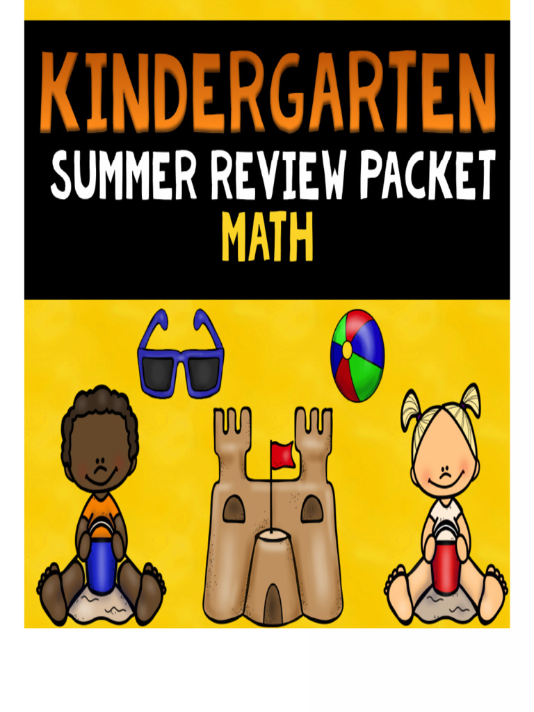 Summer Packet Kindergarten Math Review | PDF