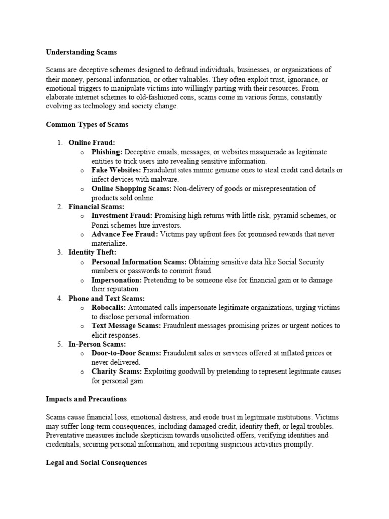 Scams | PDF | Phishing | Fraud