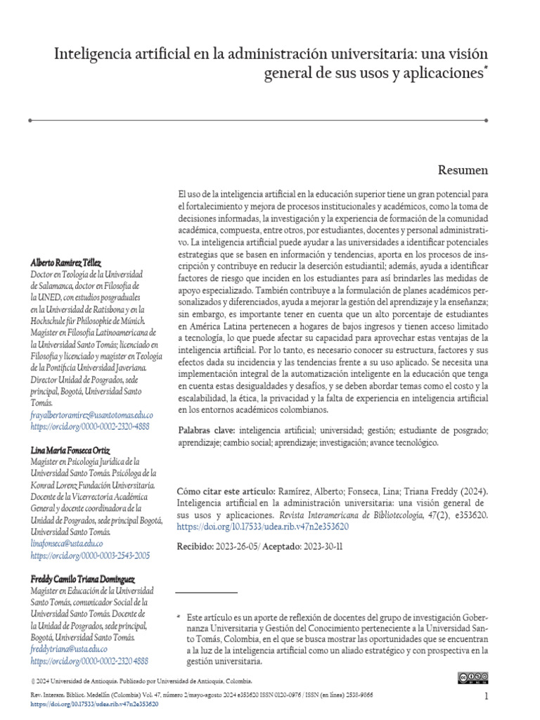 Inteligencia Artificial Ecucación | PDF | Inteligencia artificial ...