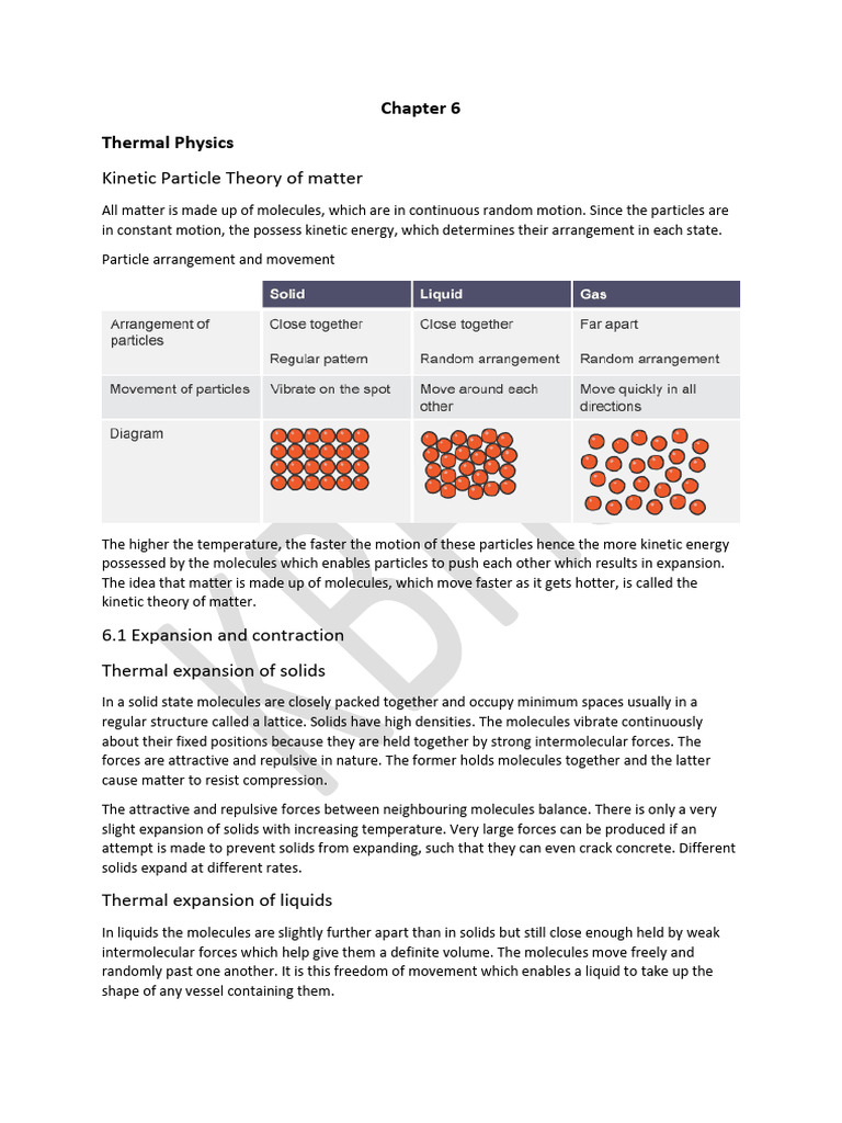 Chapter 6 Thermal Physics | PDF | Greenhouse Effect | Thermometer