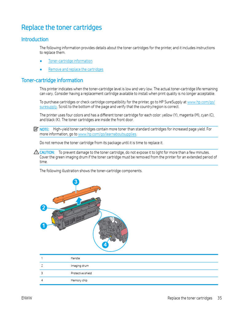 HP Printer Toner Replacement Guide | PDF | Printer (Computing) | System ...