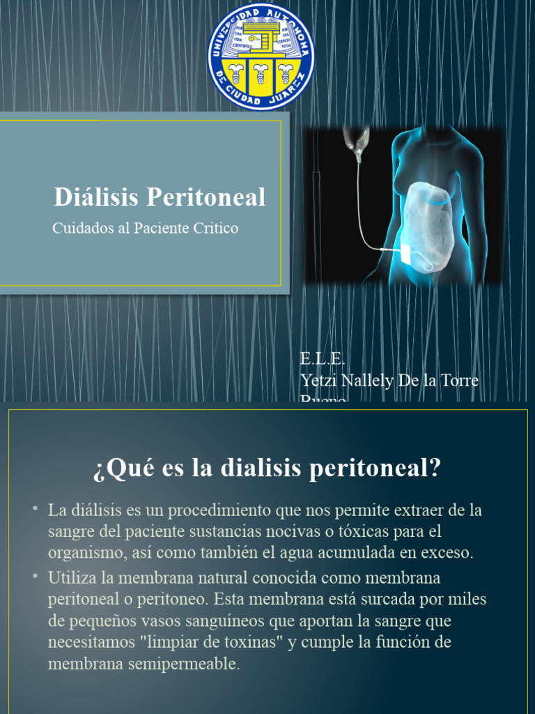 Guía De Diálisis Peritoneal Y Cuidados Pdf Peritoneo Medicina Clinica