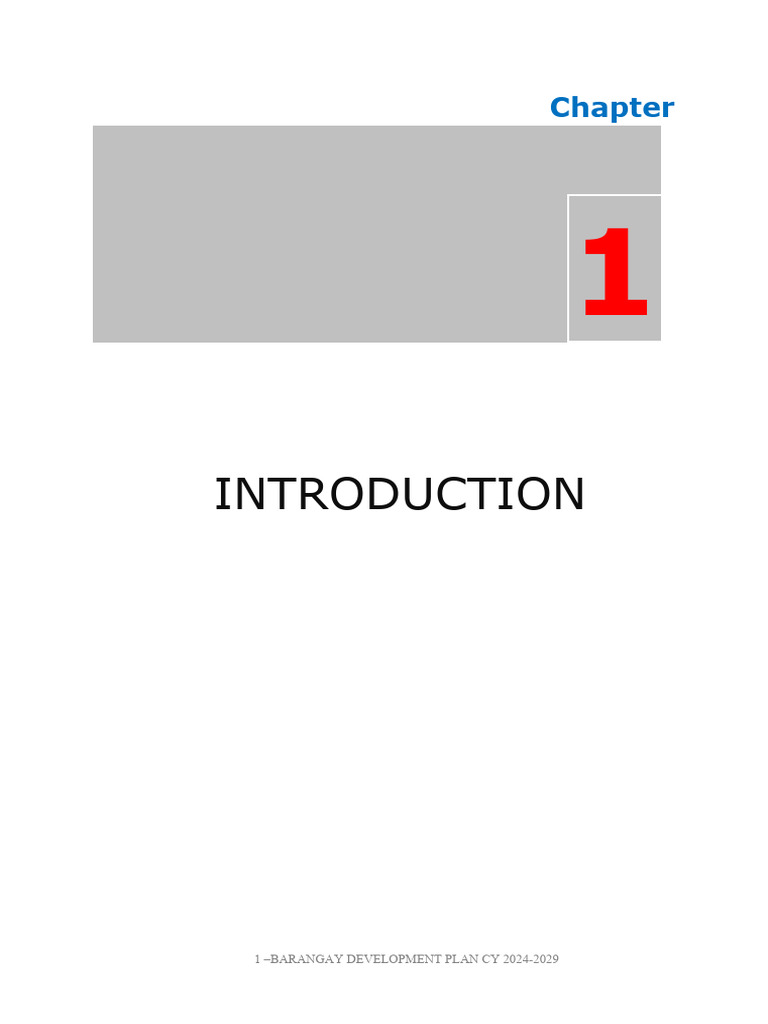 Chapter I-IV-KAUSWAGAN BDP FOR REVIEW 2024-2029 - 021208 | PDF | Agriculture | Drinking Water