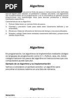 Algoritmos: Definición y Usos Clave | PDF | Métodos y materiales de enseñanza | Informática