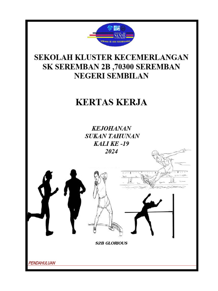 Kertas Kerja Kejohanan Sukan 2024 | PDF