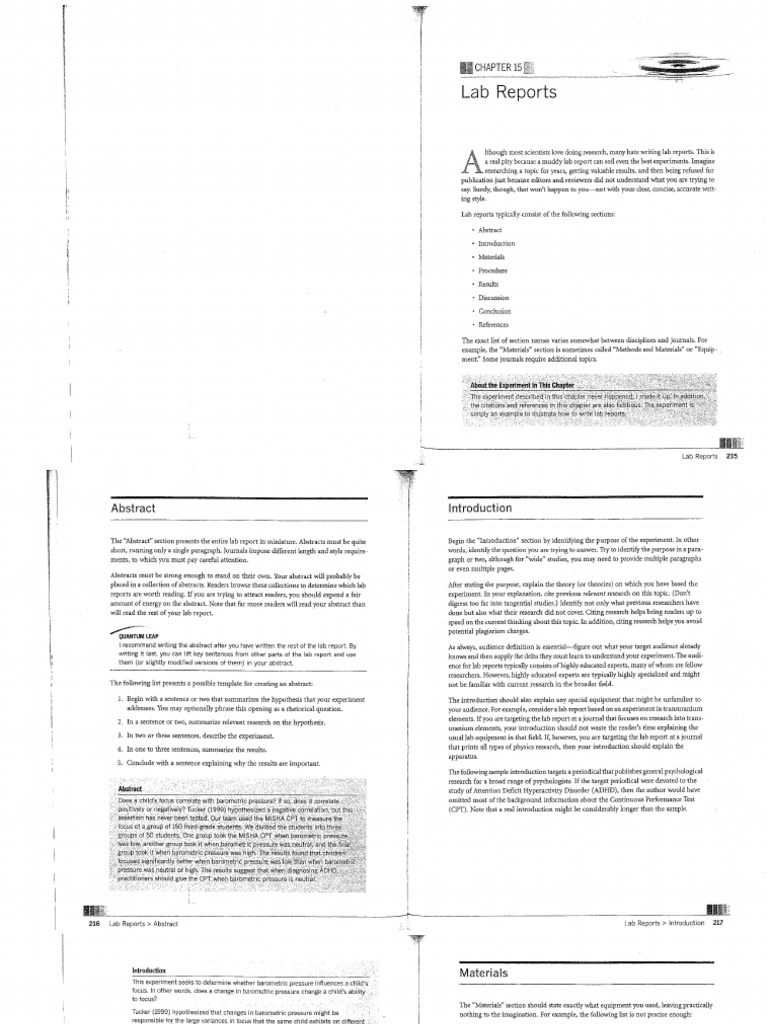 Rosenberg - Lab Reports | PDF