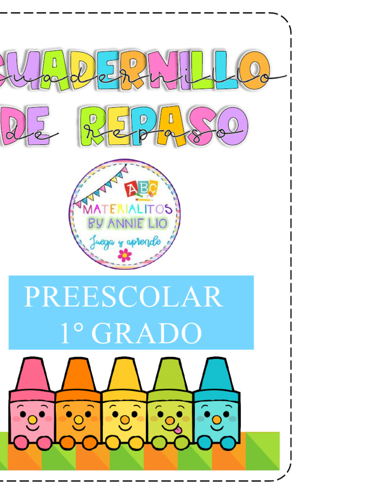 Cuadernillo De Repaso Preescolar 1ero Pdf