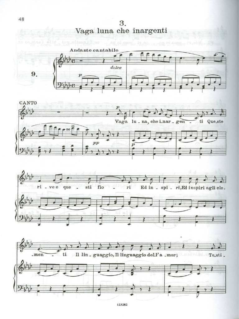 Bellini - Vaga Luna | PDF