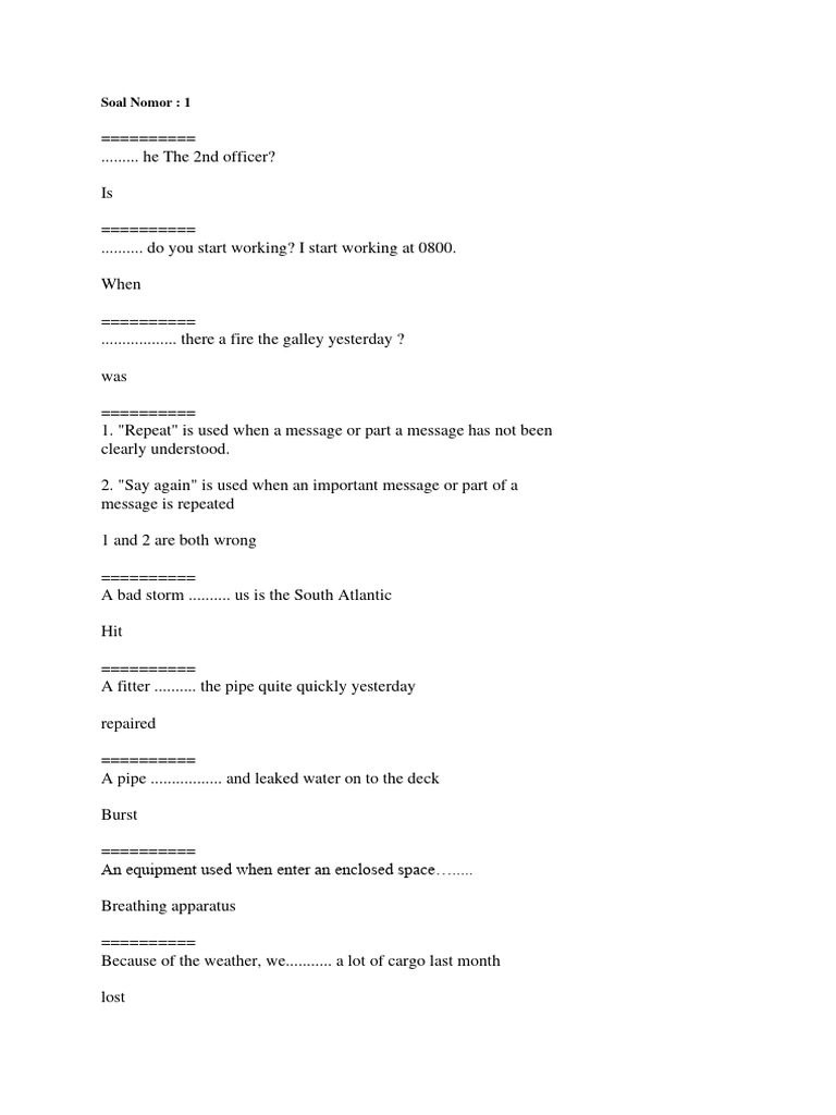 IMO Standard Marine Communication Phrases & Use The IMO Standard Marine ...