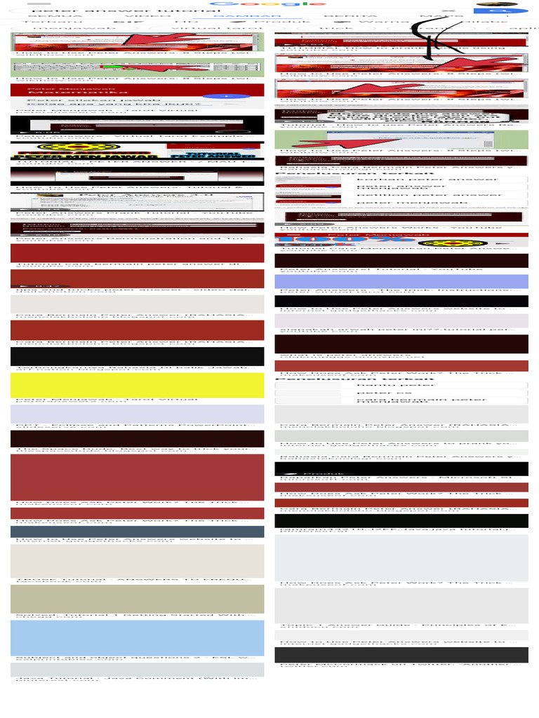 Peter Answer Tutorial - Google Penelusuran | PDF | Software