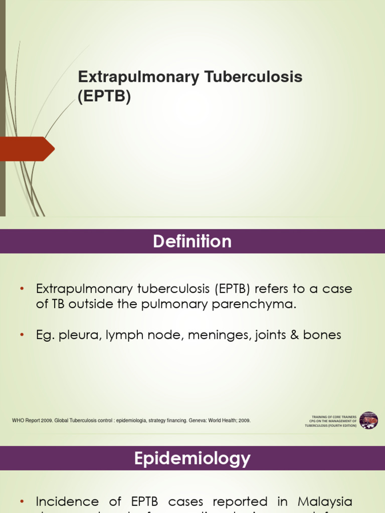 CPGTB Extrapulmonary TB | PDF | Tuberculosis | Public Health